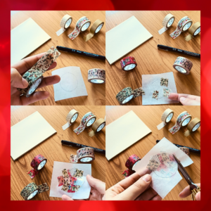 Biglietti di Natale semplici e veloci con i washi tape - Be-A